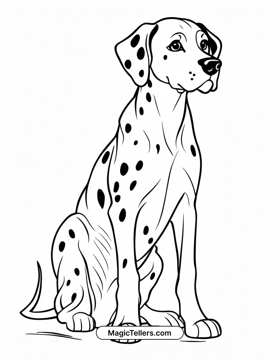 Dalmatian Coloring Pages Dalmatian Coloring Pages